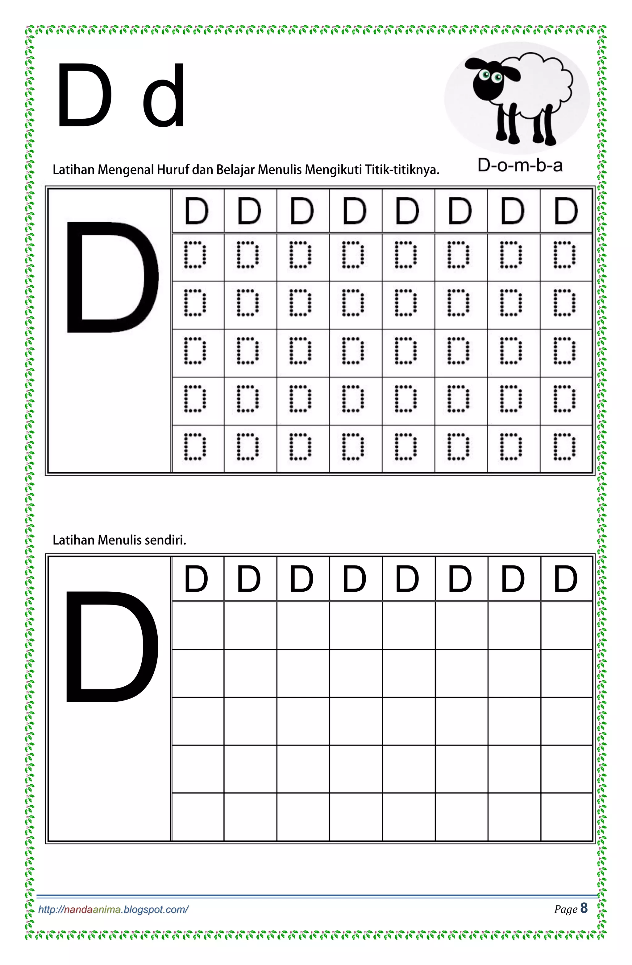 BELAJAR MENGENAL dan MENULIS HURUF ABC | PDF