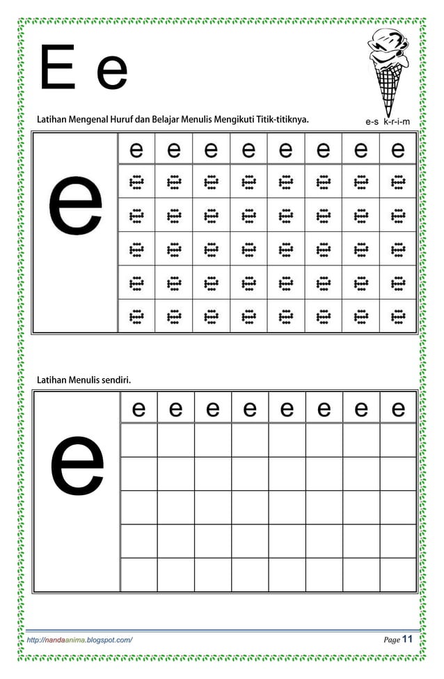 BELAJAR MENGENAL dan MENULIS HURUF ABC | PDF
