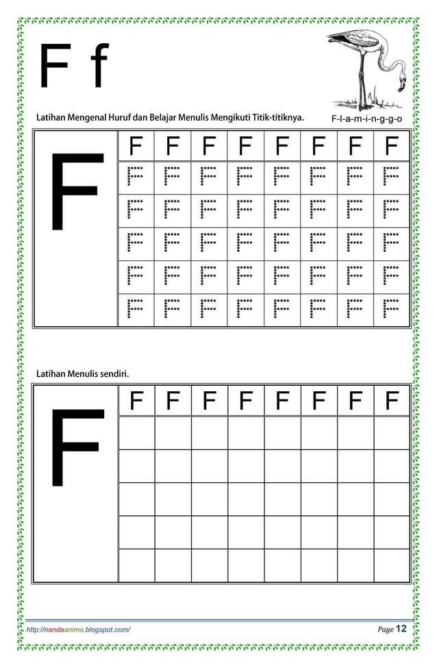 BELAJAR MENGENAL dan MENULIS HURUF ABC | PDF
