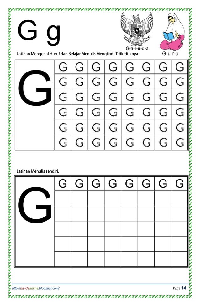 BELAJAR MENGENAL dan MENULIS HURUF ABC | PDF