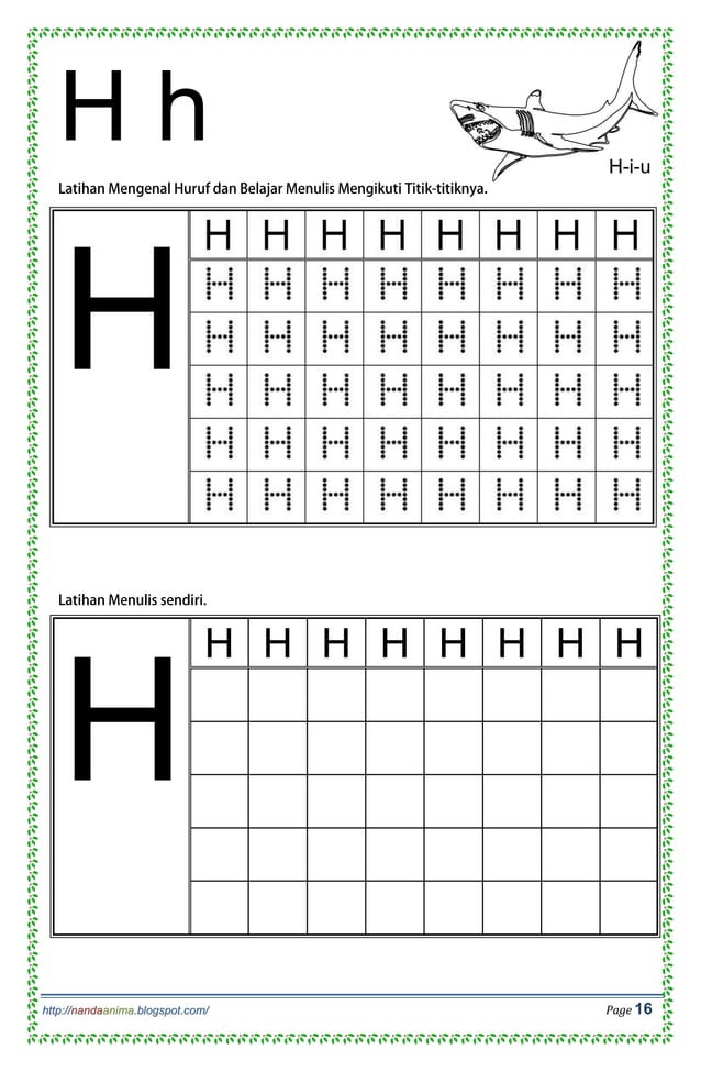 BELAJAR MENGENAL dan MENULIS HURUF ABC | PDF