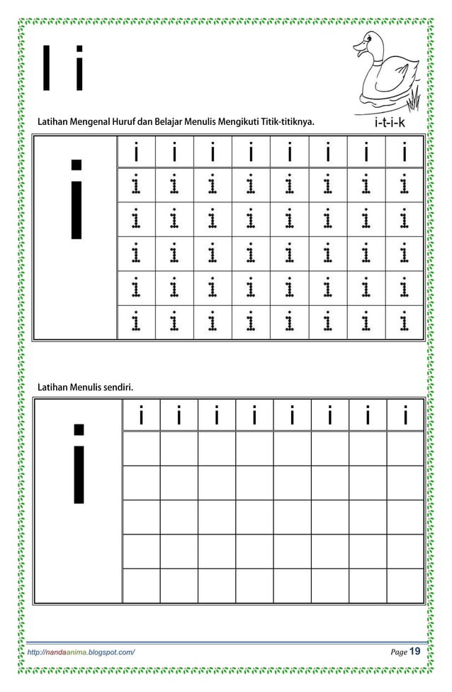 BELAJAR MENGENAL dan MENULIS HURUF ABC | PDF