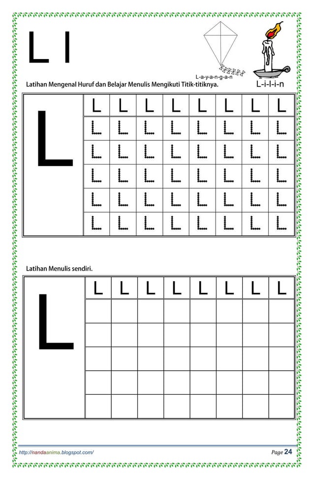 BELAJAR MENGENAL dan MENULIS HURUF ABC | PDF
