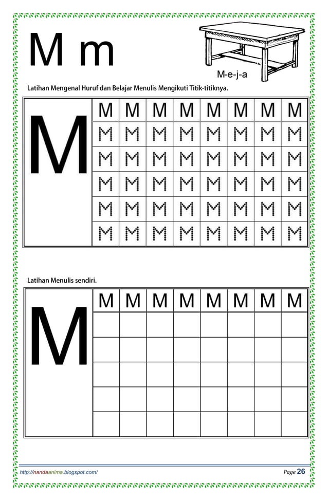 BELAJAR MENGENAL dan MENULIS HURUF ABC | PDF
