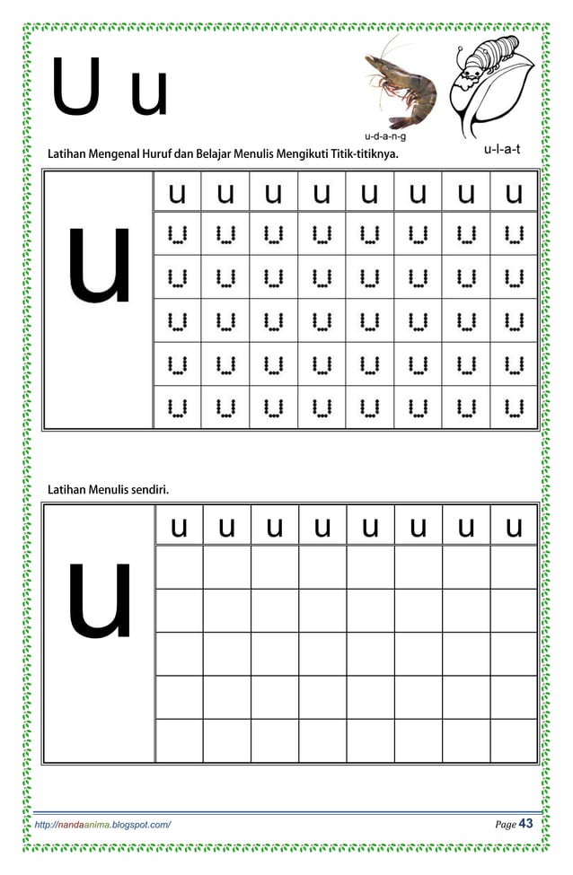 BELAJAR MENGENAL dan MENULIS HURUF ABC | PDF