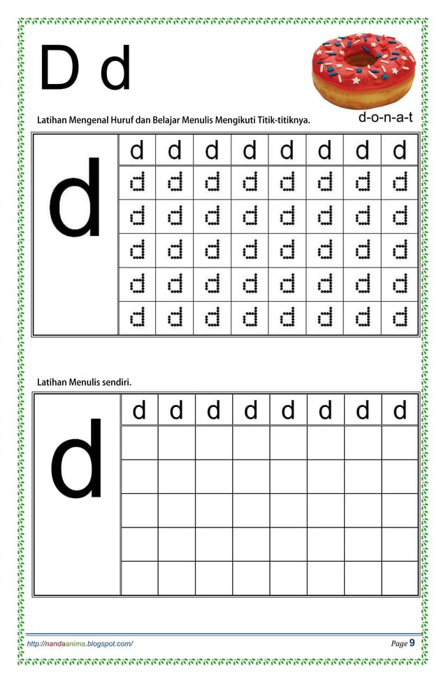 BELAJAR MENGENAL dan MENULIS HURUF ABC | PDF