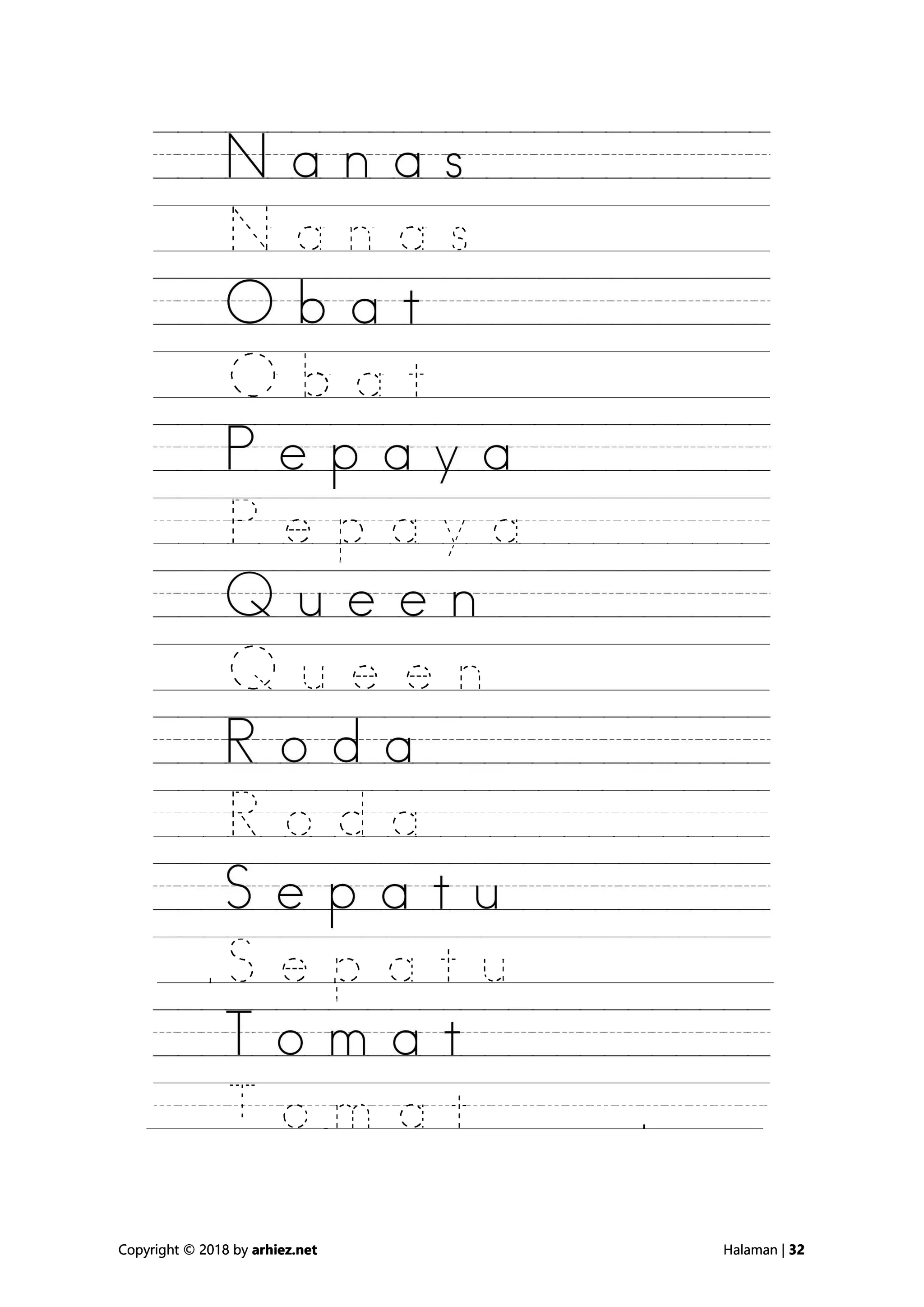 Belajar menulis huruf_dan_angka_untuk_ba | PDF