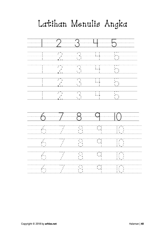 Belajar menulis huruf_dan_angka_untuk_ba | PDF