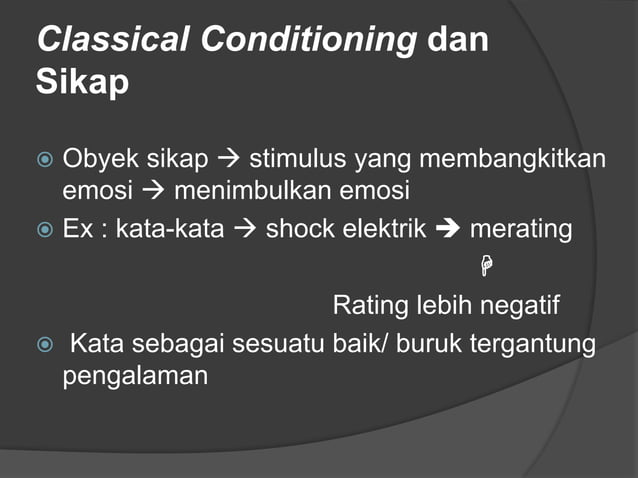 Belajar Menurut Classical Conditioning | PPTX