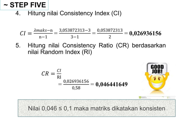Belajar metode Analytical Hierarchy Process (AHP) | PPTX
