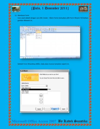 Belajar microsoft office access | PDF