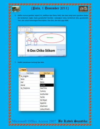 Belajar microsoft office access | PDF