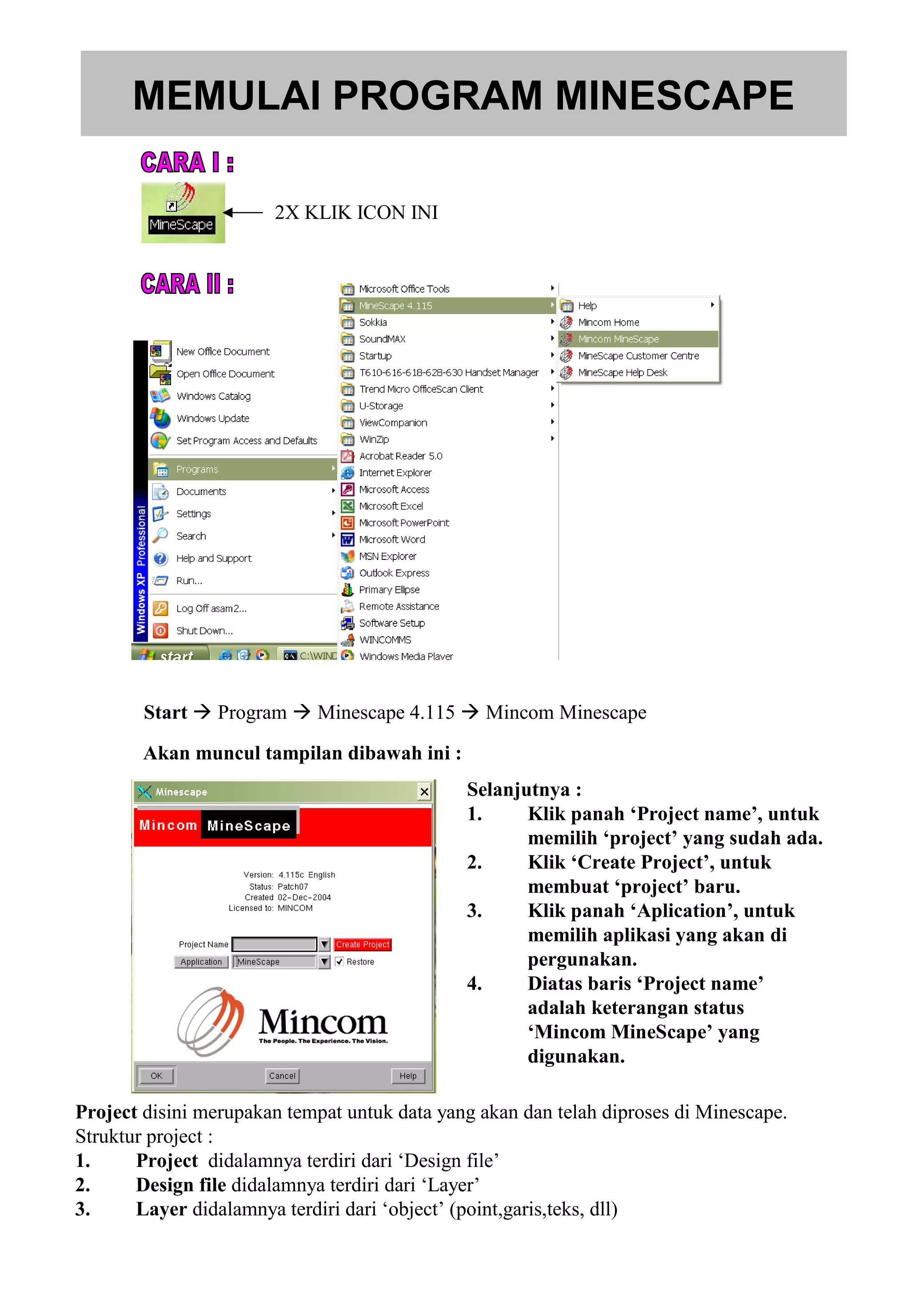 Belajar minescape | PPT