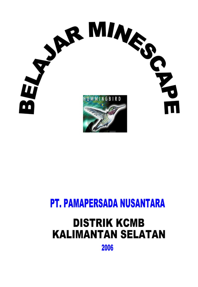 Belajar minescape | PPT