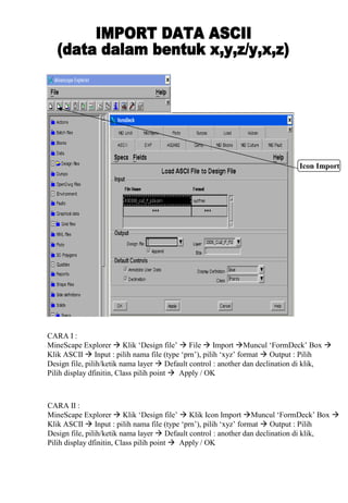 Belajar minescape | PPT