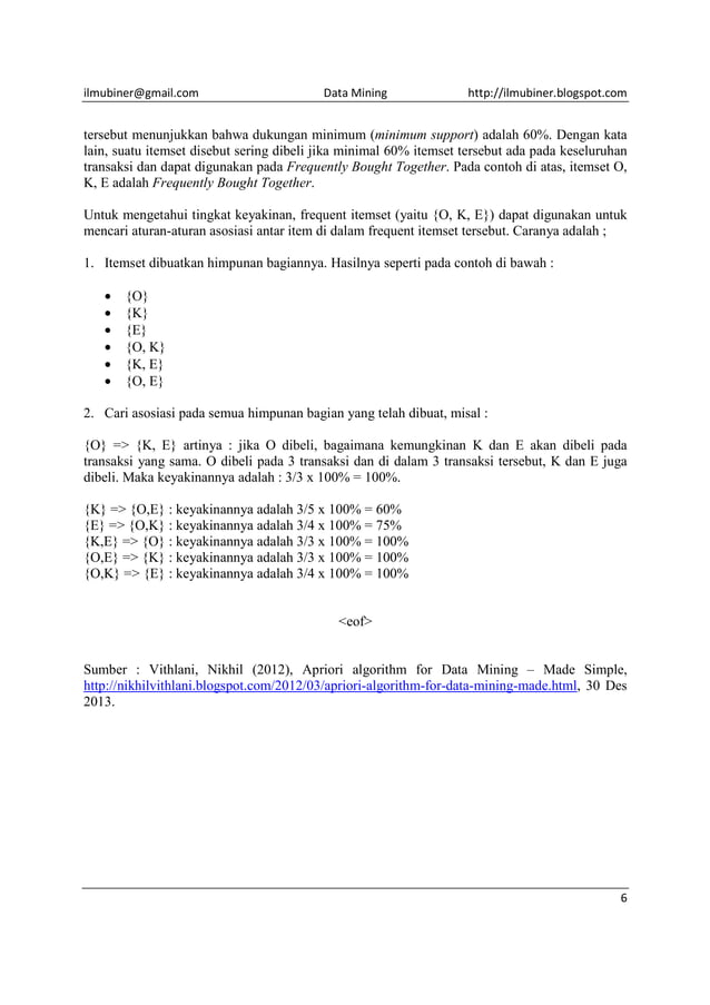 Belajar mudah algoritma data mining apriori | PDF Belajar mudah algoritma data mining apriori | PDF
