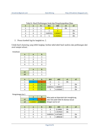Belajar mudah algoritma data mining k means | PDF