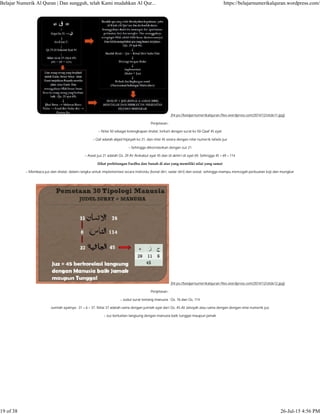 Belajar numerik al quran | PDF