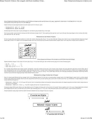 Belajar numerik al quran | PDF