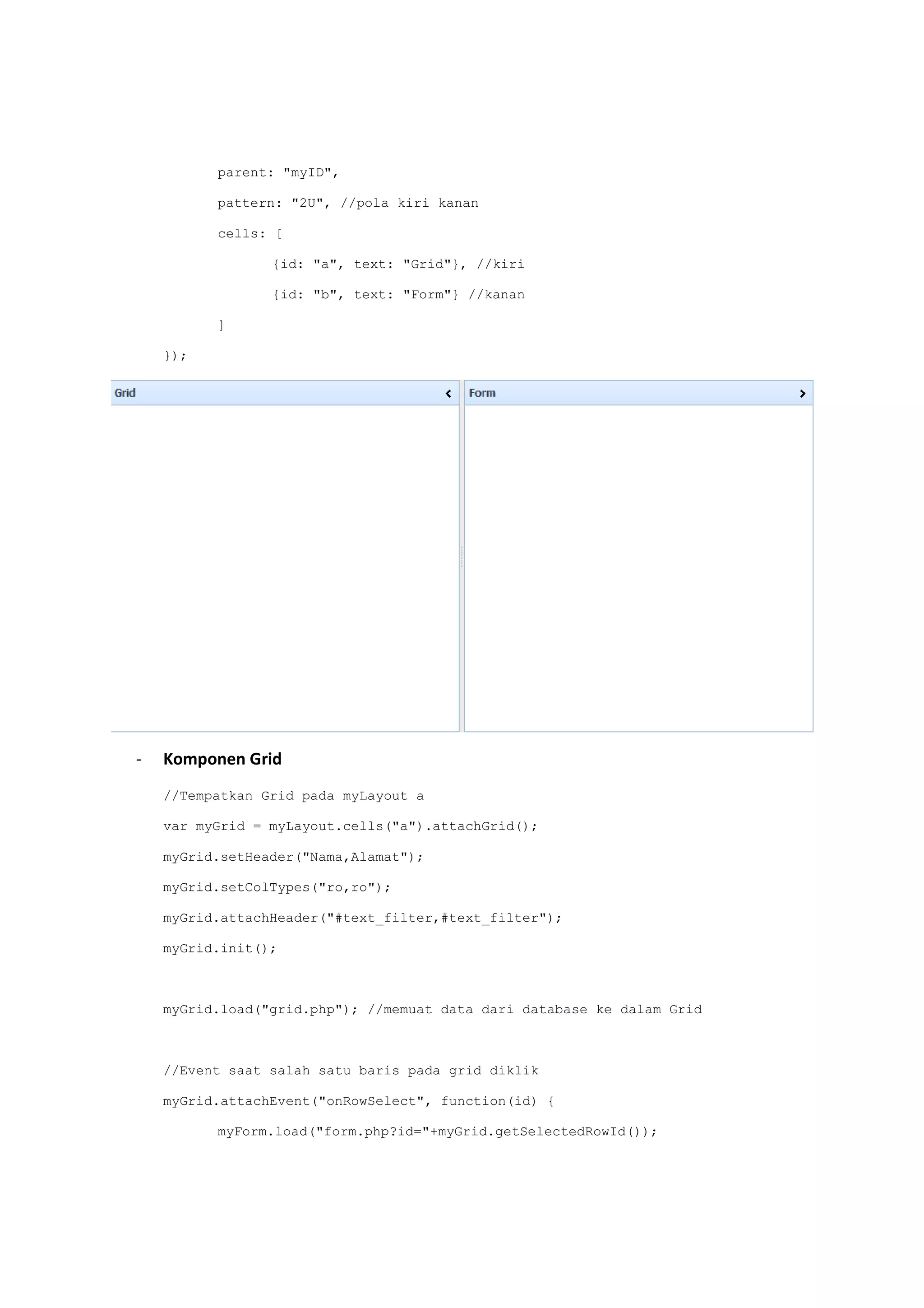 Belajar pemrograman berbasis web menggunakan dhtmlx 2 | PDF