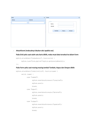 Belajar pemrograman berbasis web menggunakan dhtmlx 2 | PDF