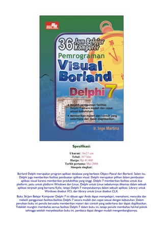 Belajar pemrograman borland delphi 7 [the-xp.blogspot.com] | PDF