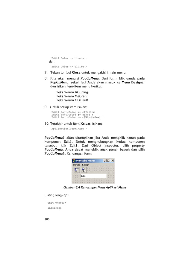 Belajar pemrograman borland delphi 7 [the-xp.blogspot.com] | PDF