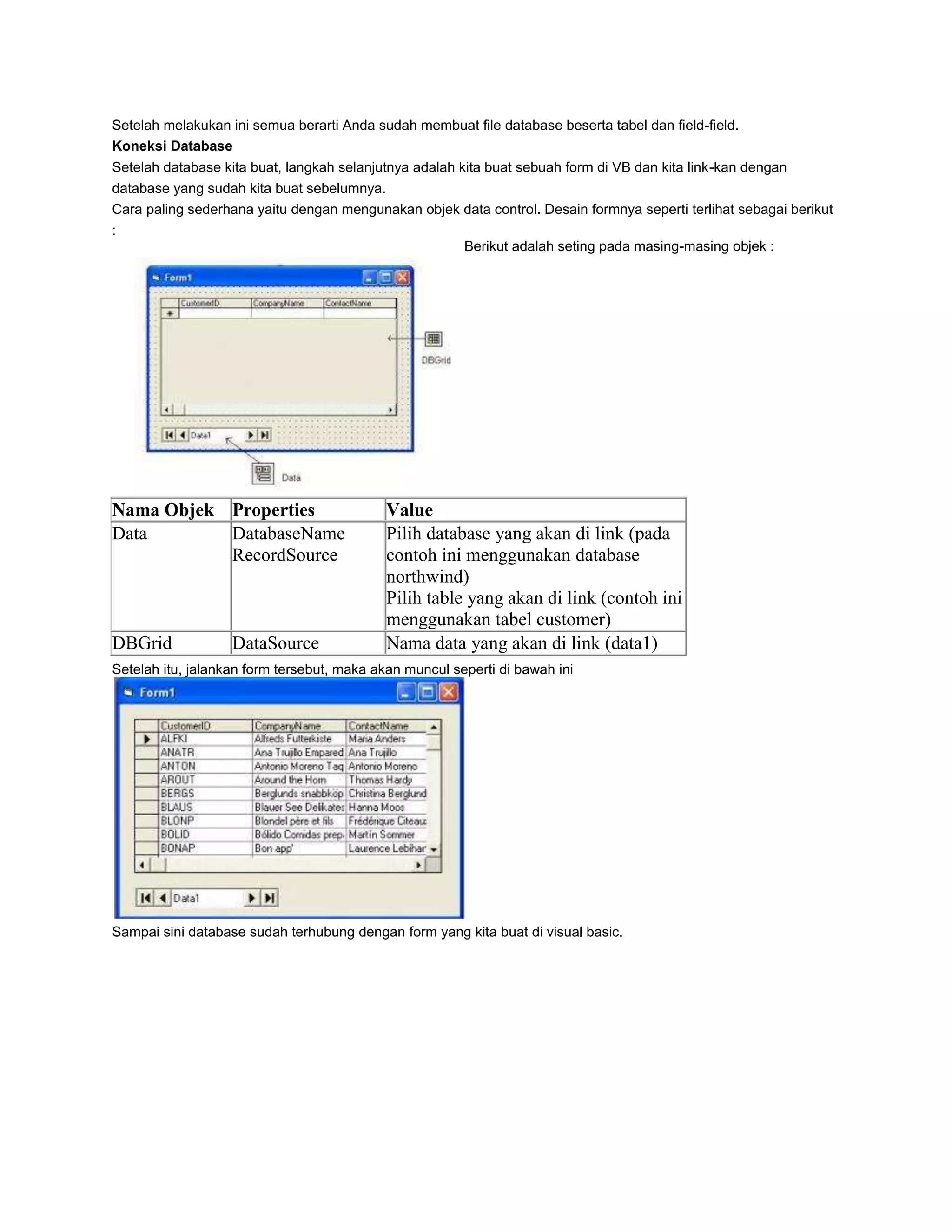 Belajar pemrograman visual | DOCX