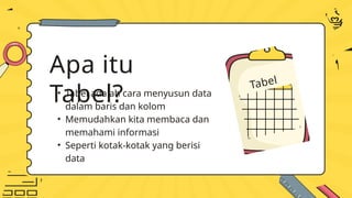 Belajar Penyajian Data Tabel Presentasi Kuning Ilustrasi_20250519 ...