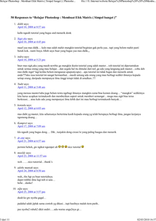 Belajar photoshop membuat.. | PDF