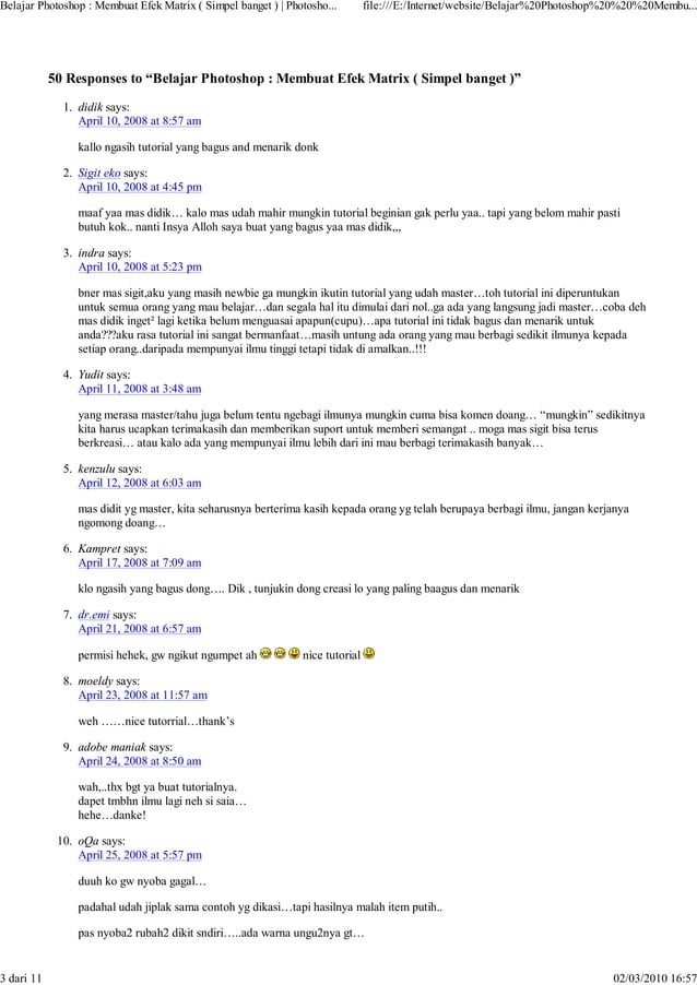 Belajar photoshop membuat.. | PDF