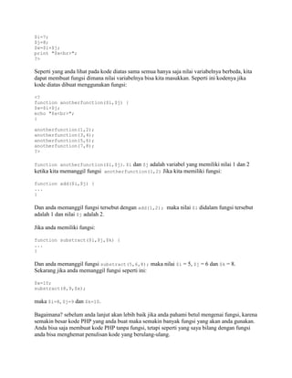 Belajar PHP | DOCX