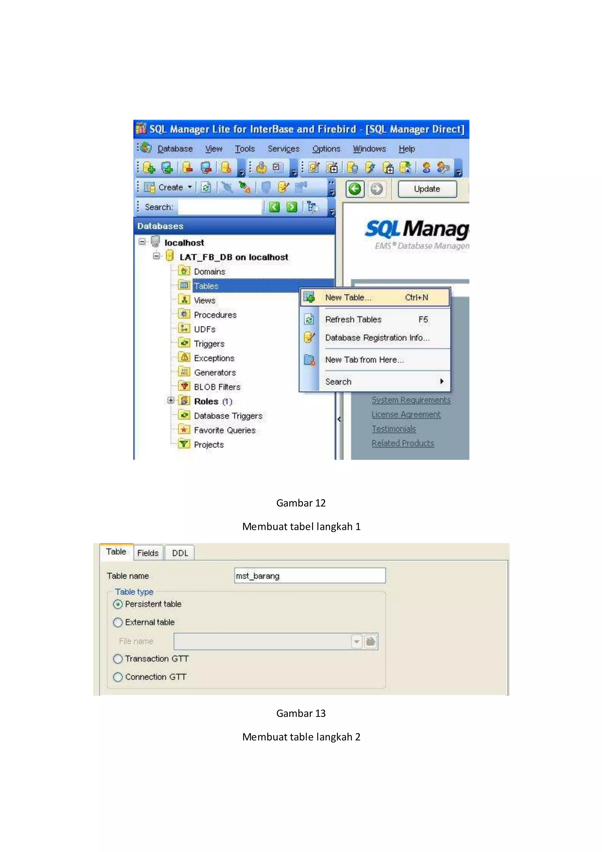 Belajar php dengan database firebird | DOCX | Databases | Computer Software and Applications