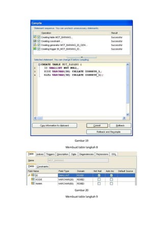 Belajar php dengan database firebird | DOCX | Databases | Computer Software and Applications