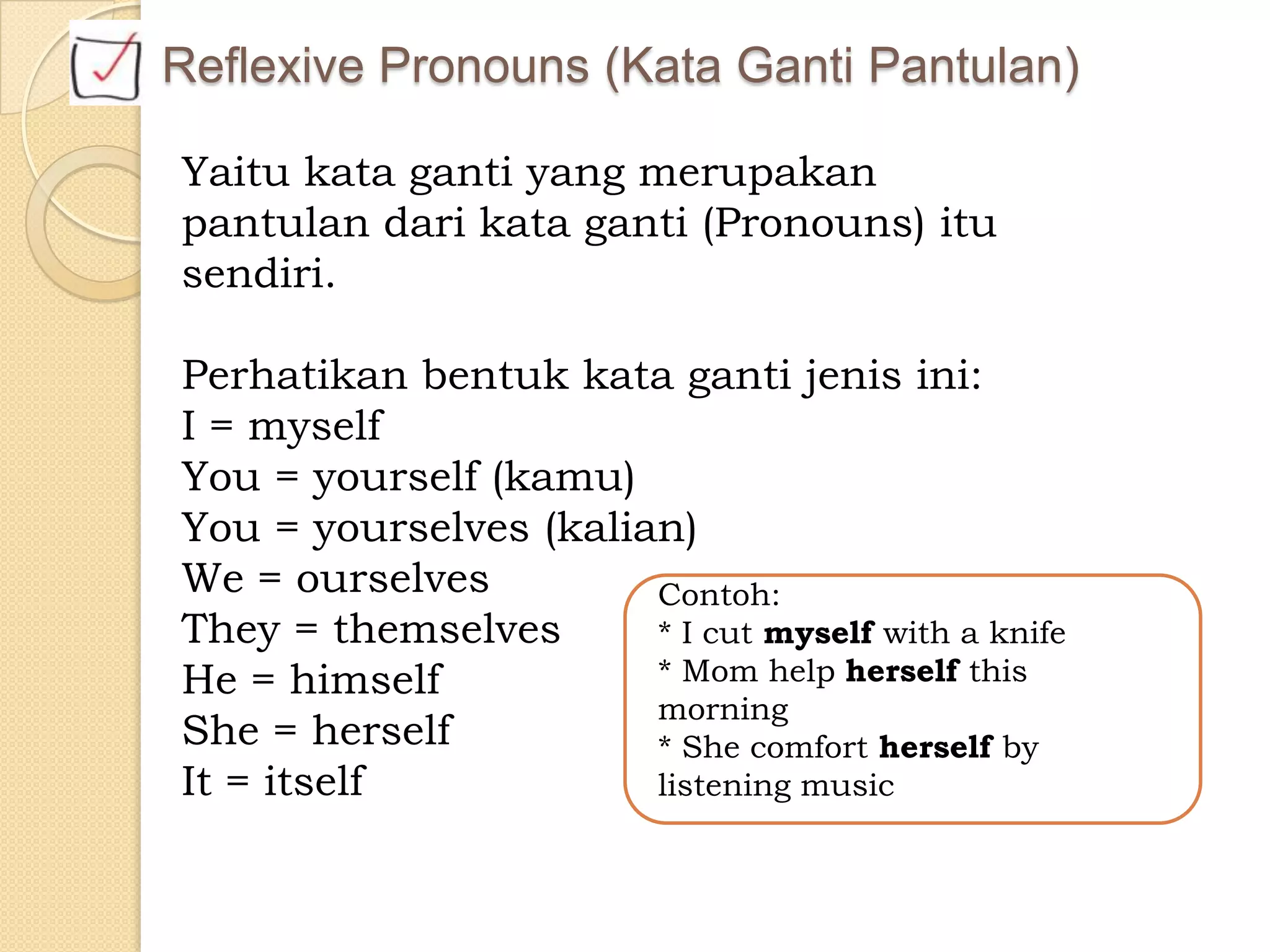 Belajar Pronoun Dengan Mudah | PPTX