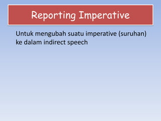 Belajar reported speech | PPT