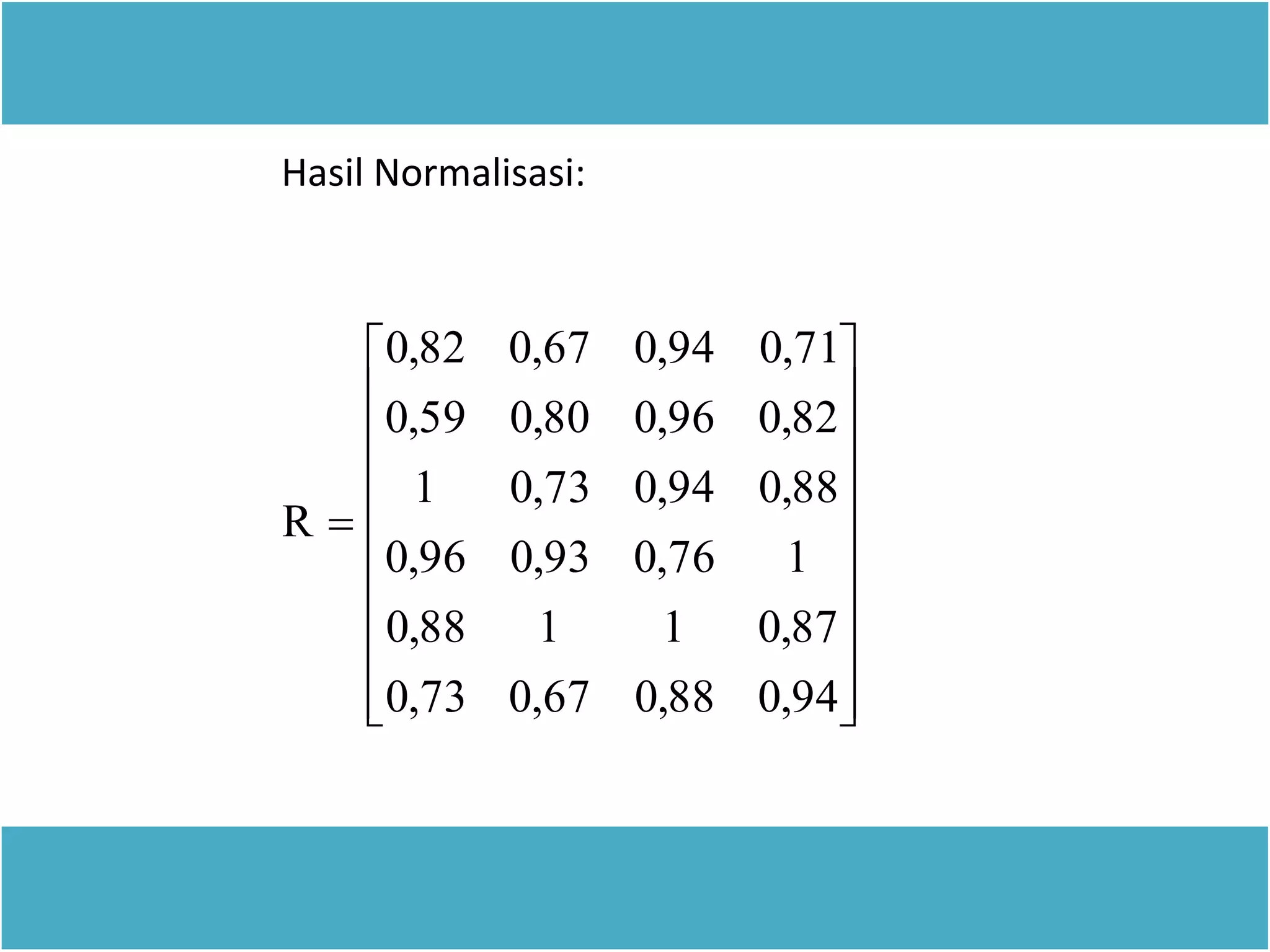 Metode Simple Additive Weighting (SAW) dan Rank Order Centroid (ROC) | PPTX