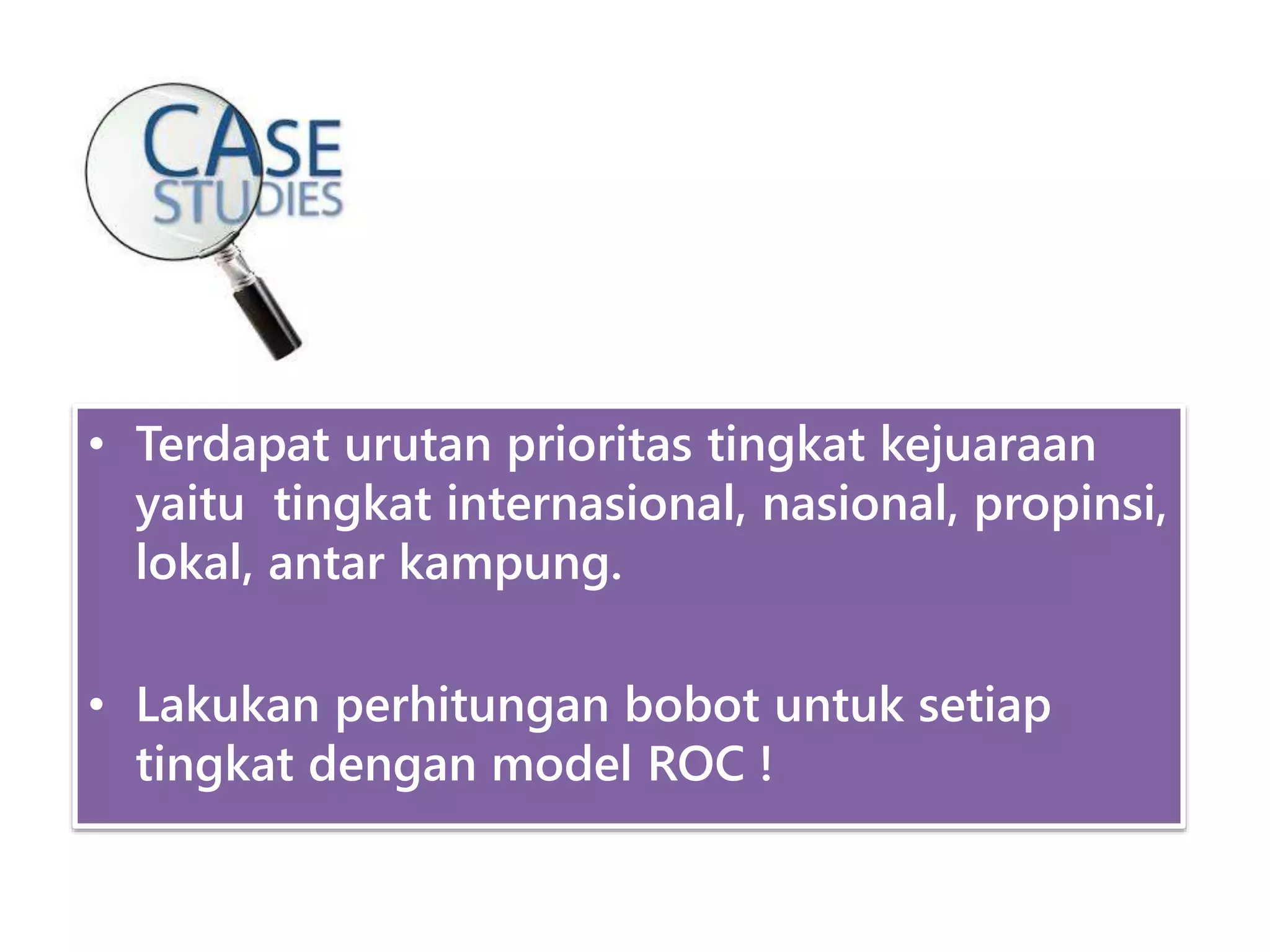 Metode Simple Additive Weighting (SAW) dan Rank Order Centroid (ROC) | PPTX