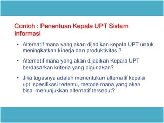 Metode Simple Additive Weighting (SAW) dan Rank Order Centroid (ROC) | PPTX