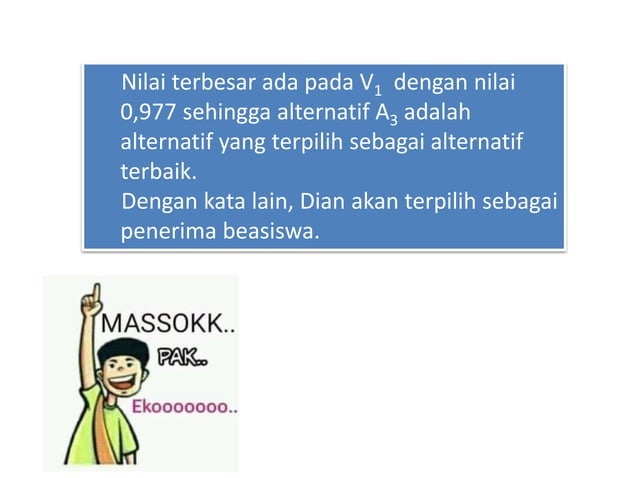 Metode Simple Additive Weighting (SAW) dan Rank Order Centroid (ROC) | PPTX