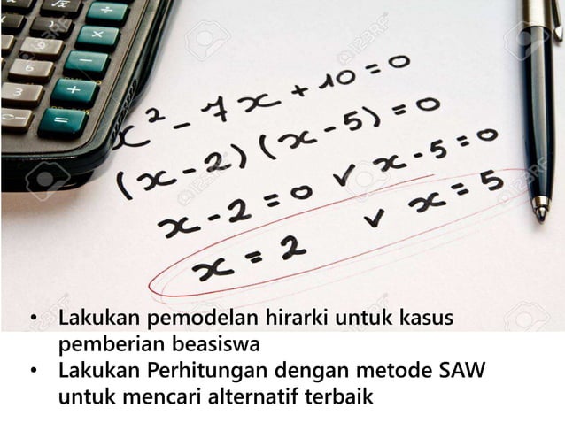 Metode Simple Additive Weighting (SAW) dan Rank Order Centroid (ROC) | PPTX