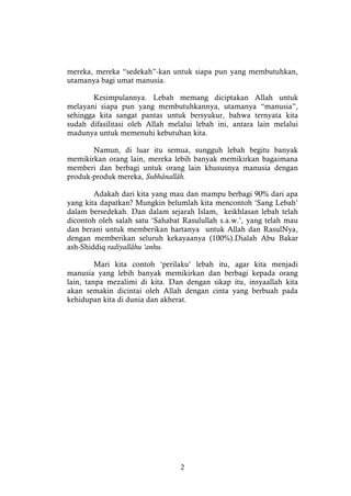 Belajar sedekah dari lebah | PDF