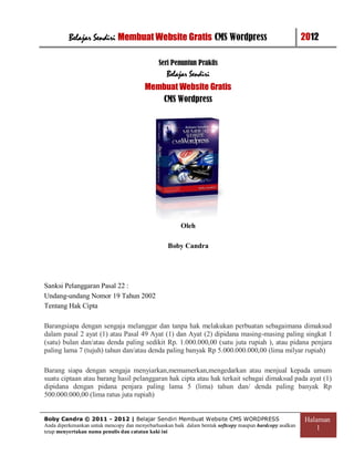 Cara Membuat Website Gratis | PDF