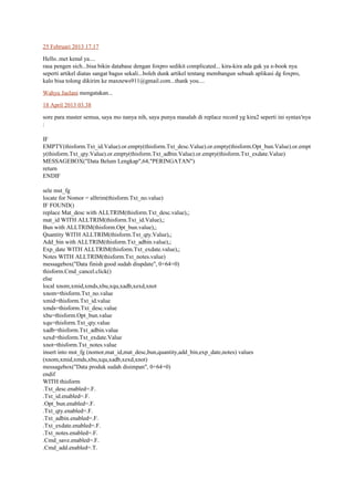 Belajar syntak dasar operasi table dan database | PDF