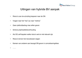 Belangrijkste lessons learned van 5 jaar bvp jeroen van de rijt | PPT