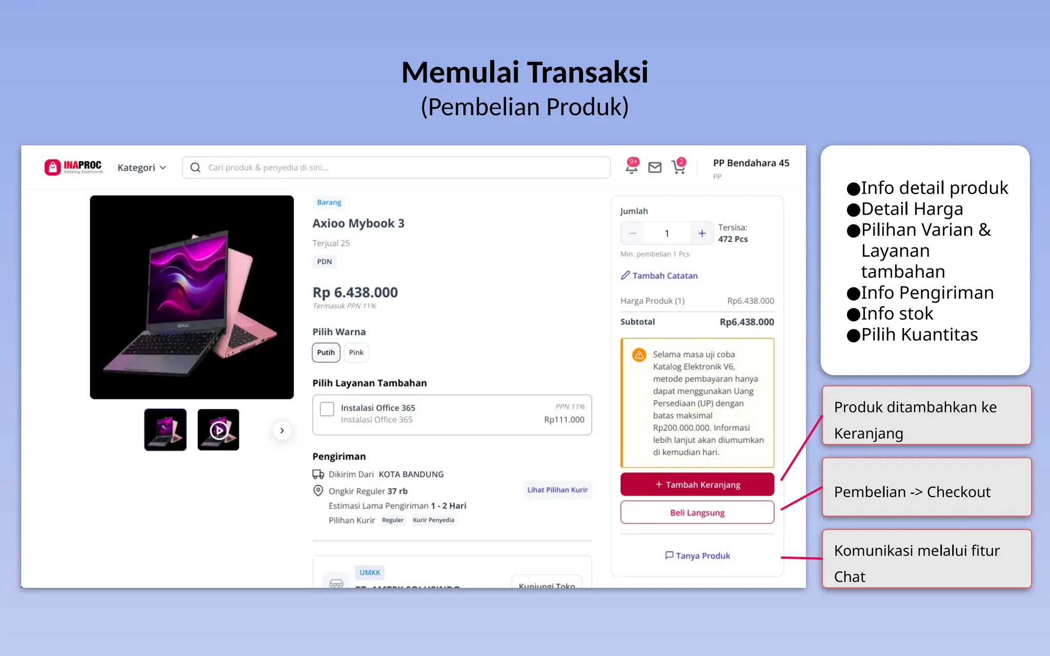 TATA CARA BELANJA BARANG PENGADAAN DAN JASA MELALUI E-KATALOG | PPTX