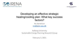 Developing an effective strategic heating/cooling plan: What key ...
