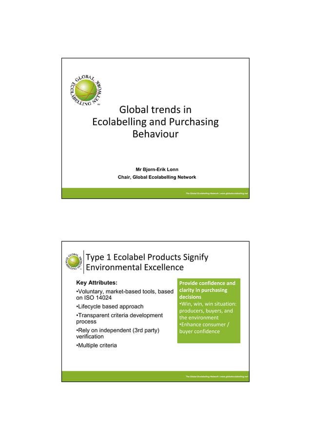 Global trends in 'Eco-labeling and Green Purchasing behavior' | PDF ...