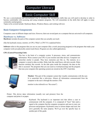 computer training document for computer literacy.docx