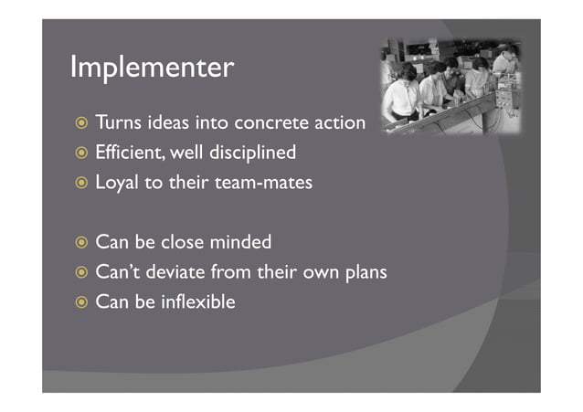 Belbin Team Roles / Inventory | PPT